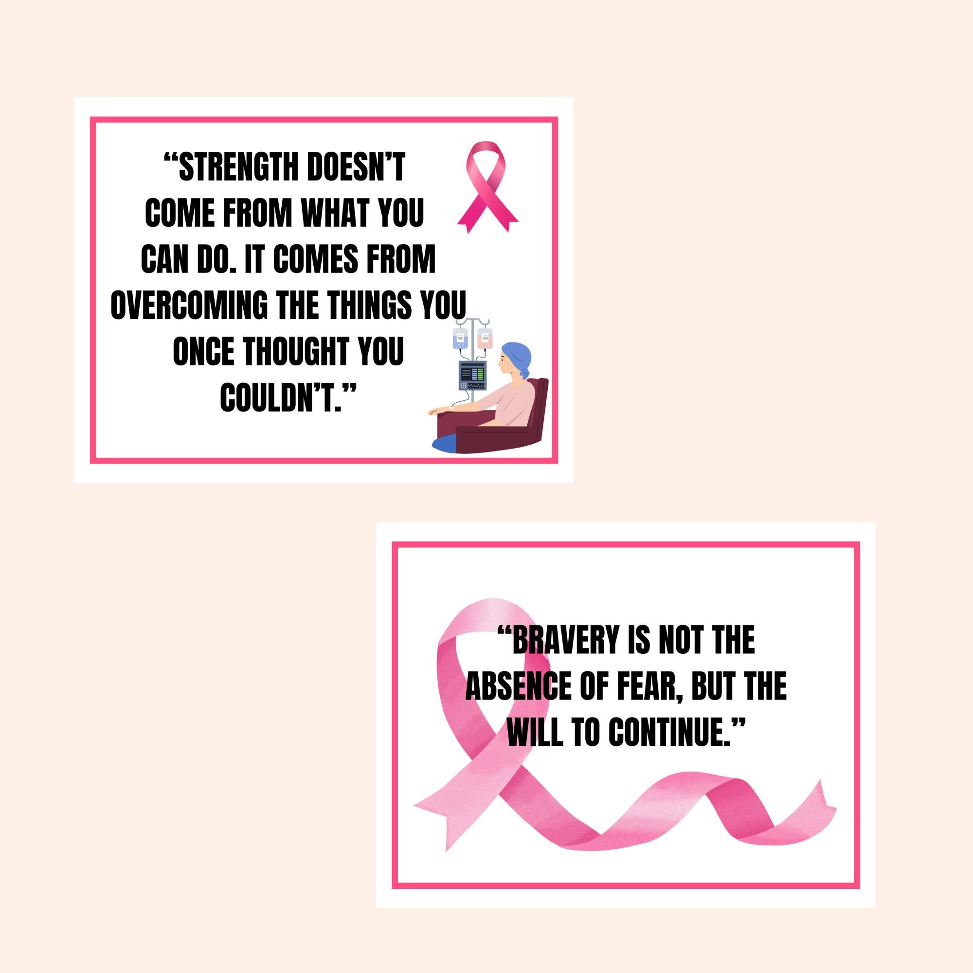 Breast Cancer Awareness Month Posters-pink Ribbon-inspirational ...