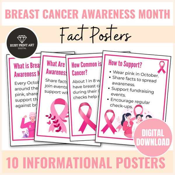 Breast Cancer Awareness Bulletin Board - Etsy