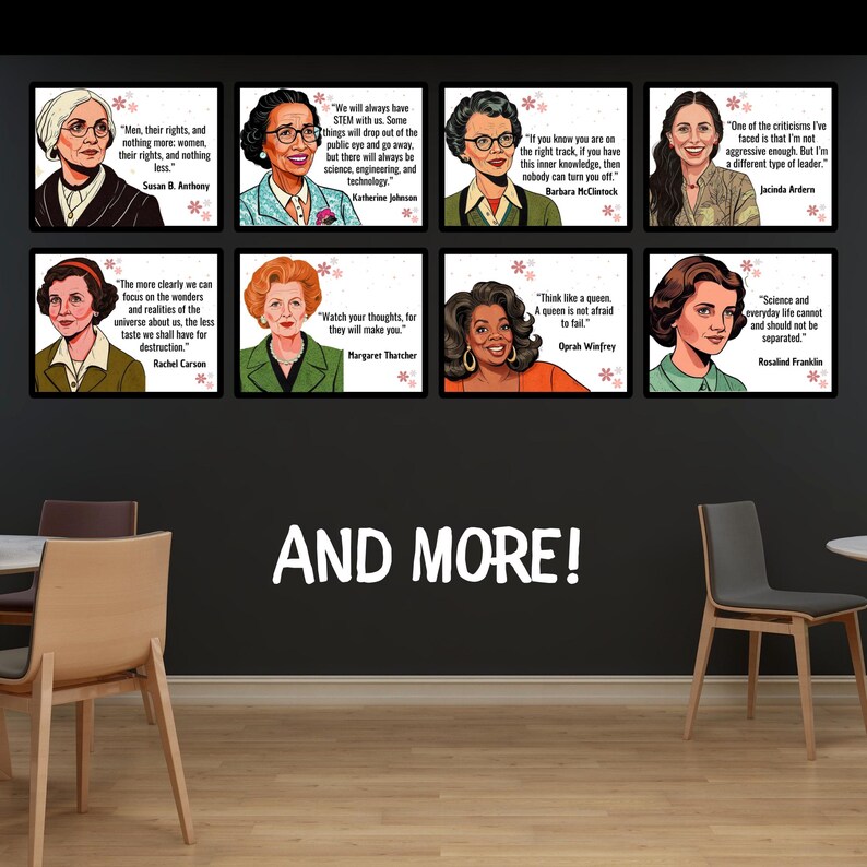 Women's History Month Bulletin Board-inspirational Quotes-famous Women ...