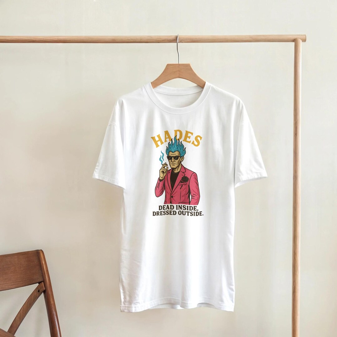 Hades Neon Suit T-shirt – Greek God of the Underworld Tee With Black ...