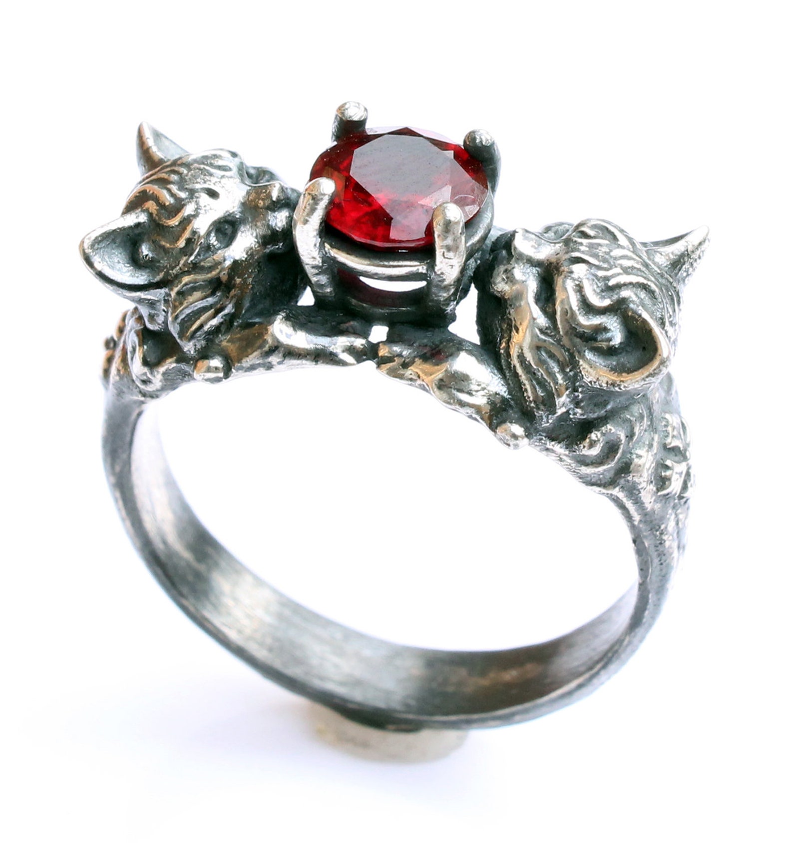 Silver Cat Ring Cat Jewelry Kitty Ring Cat Lover Gift Feline - Etsy