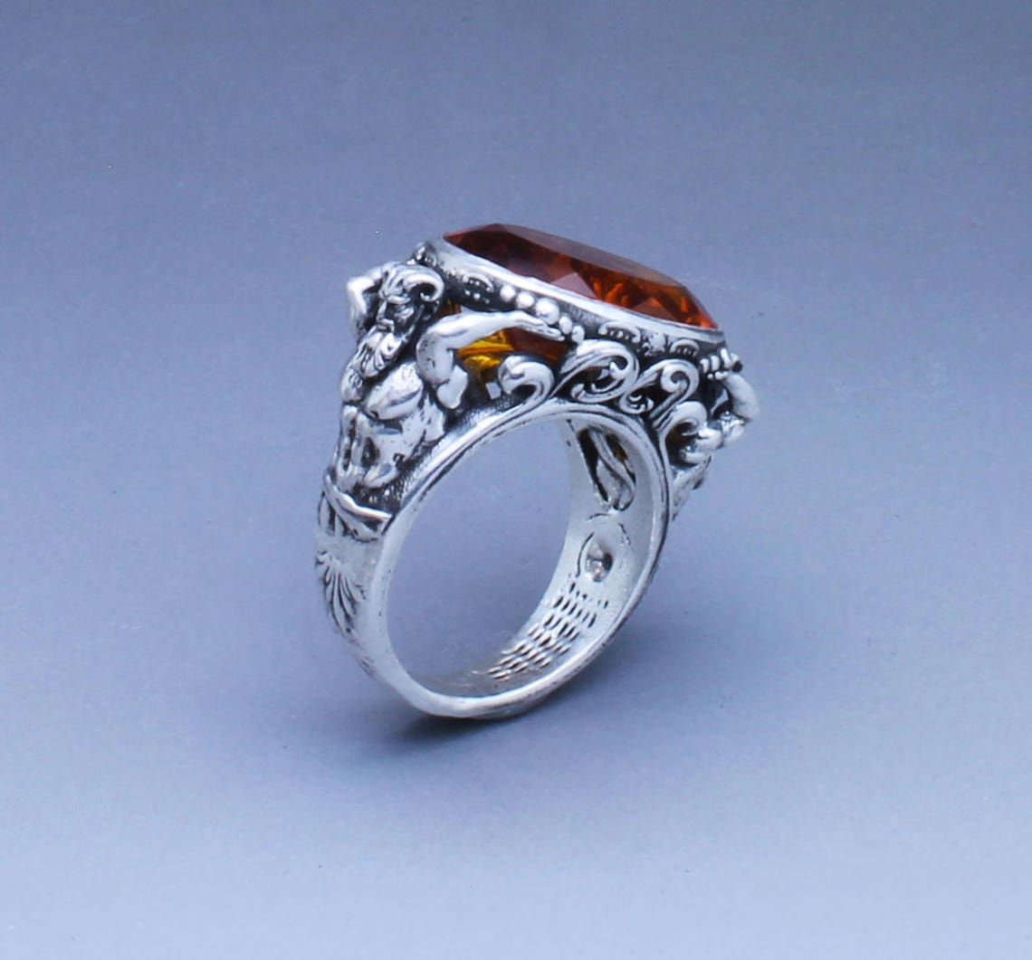 Satyr Greek Mythology Ring Pagan Ring Goat Ring Faun Ring | Etsy