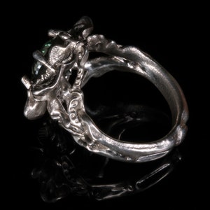 Giger Inspired Alien Ring Amethyst Version Biomechanical Organic Art ...