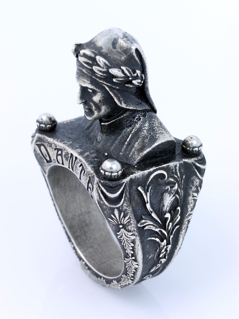 Dante Alighieri Sculpture Ring Dante's Inferno Divine - Etsy
