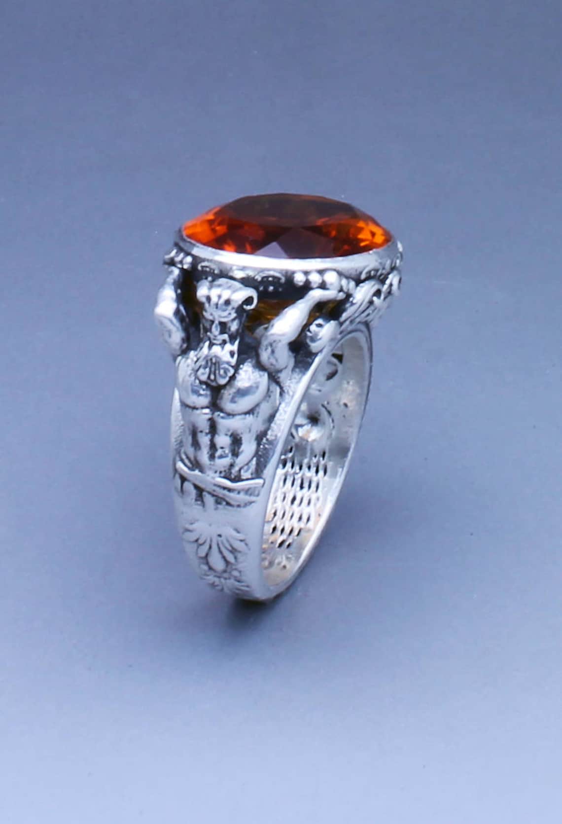 Satyr Greek Mythology Ring Pagan Ring Goat Ring Faun Ring | Etsy