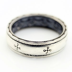 Health Ring Occult Alchemy Magic Silver Ring Grimoire Witch Jewelry ...