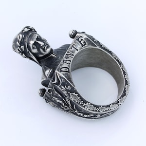Dante Alighieri Sculpture Ring Dante's Inferno Divine Comedy Poetry ...
