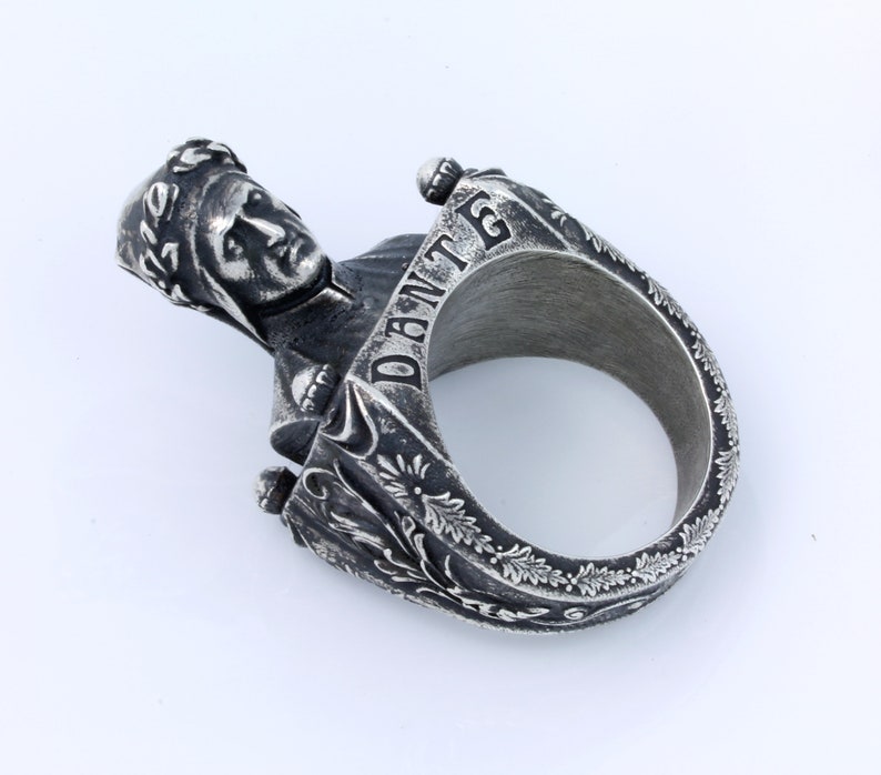 Dante Alighieri Sculpture Ring Dante's Inferno Divide - Etsy