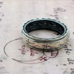 Health Ring Occult Alchemy Magic Silver Ring Grimoire Witch Jewelry ...