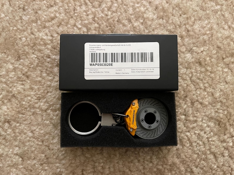 Yellow Brake Caliper Keychain 911 GT3 GT2 GT4 Spyder Key Ring Fob - Etsy