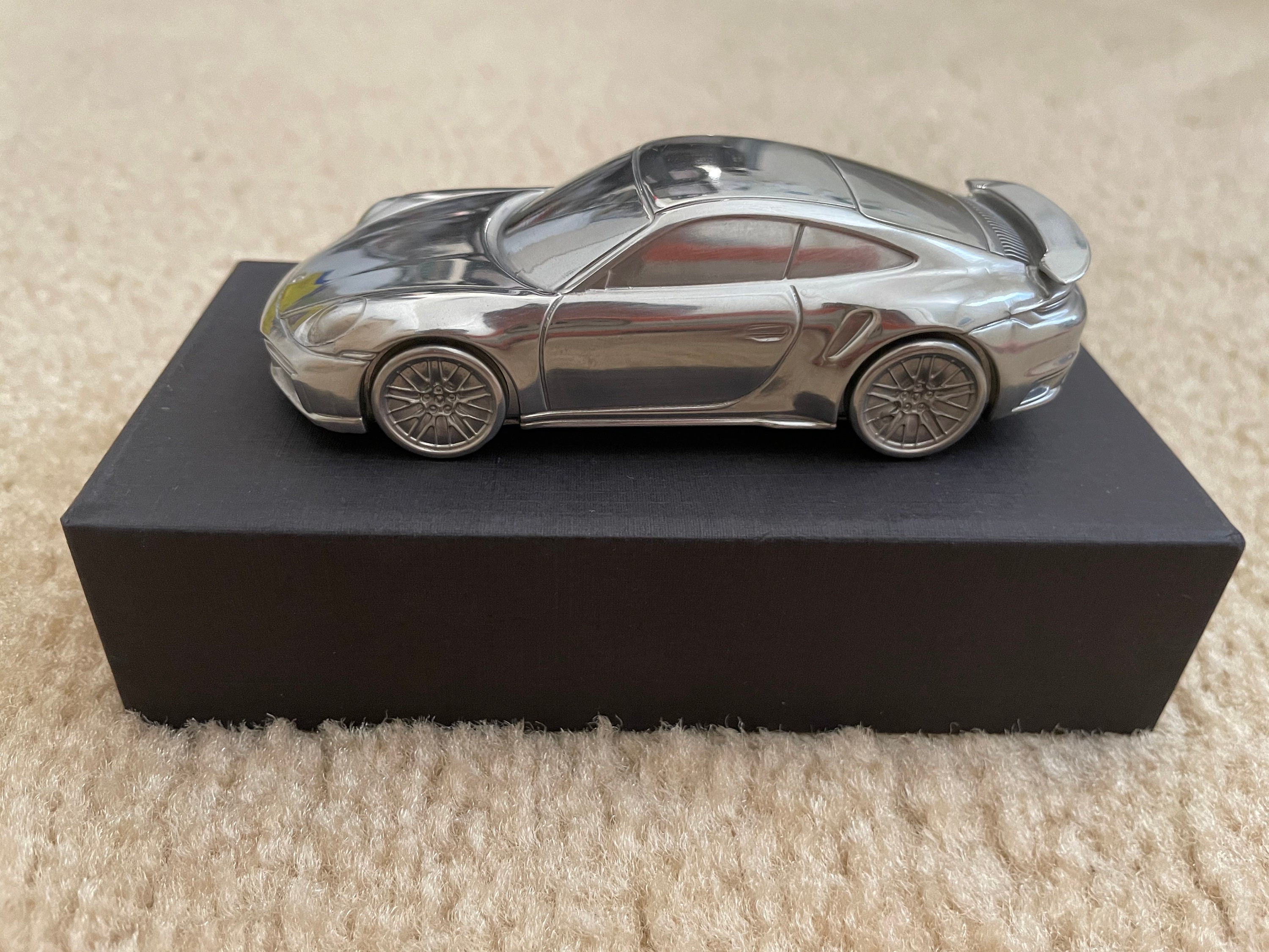 Porsche 911 992 Turbo 1:43 Paperweight Aluminum Chrome Model - Etsy
