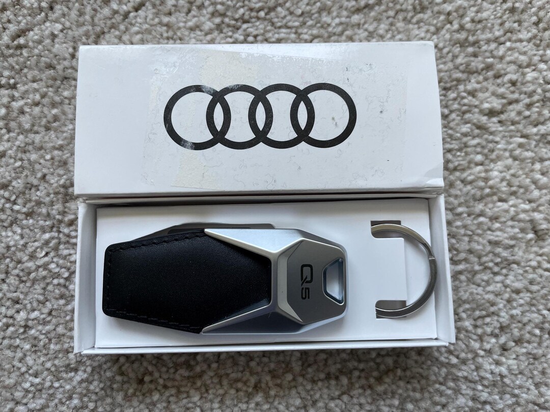 Audi Original Q5 Leather Keyring Pendant Cowhide 3181900615 - Etsy