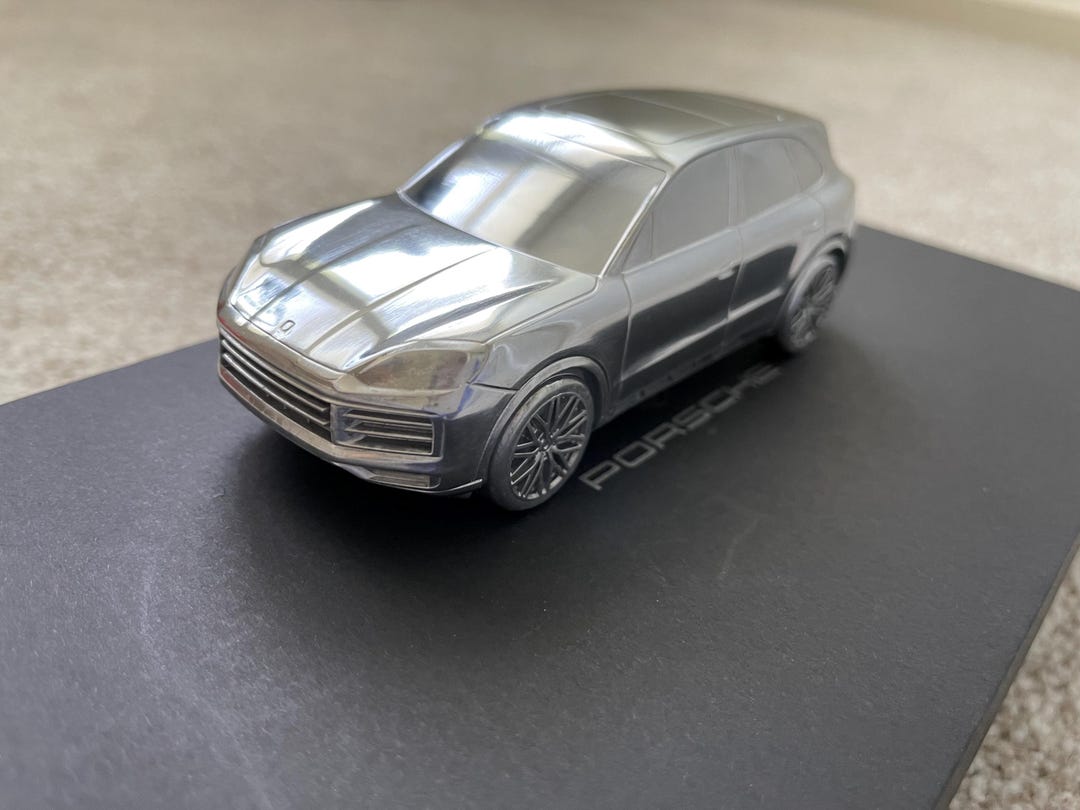 Cayenne 1:43 Paperweight Aluminum Chrome Model - Etsy