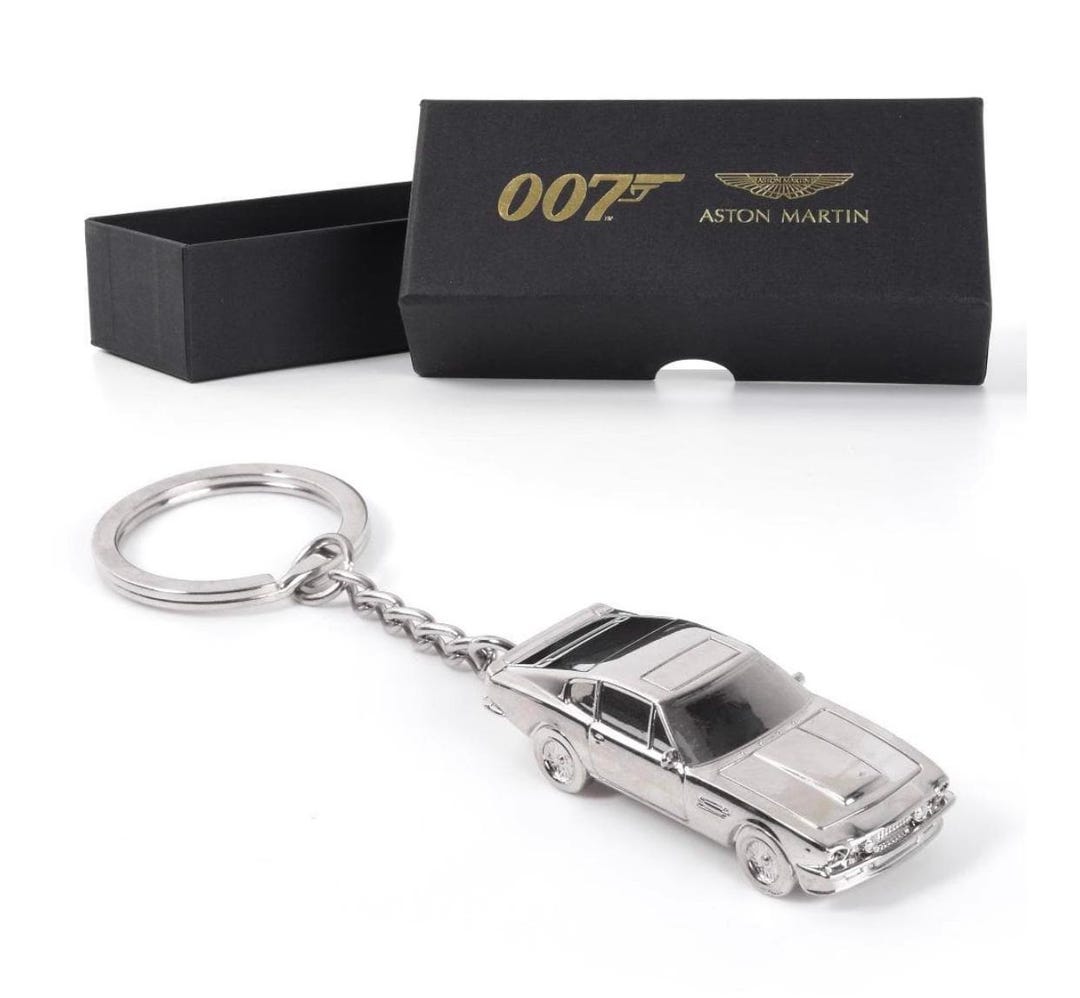 New~ Aston Martin Vintage V8 X 007 JAMES BOND Keychain Keyring - Etsy