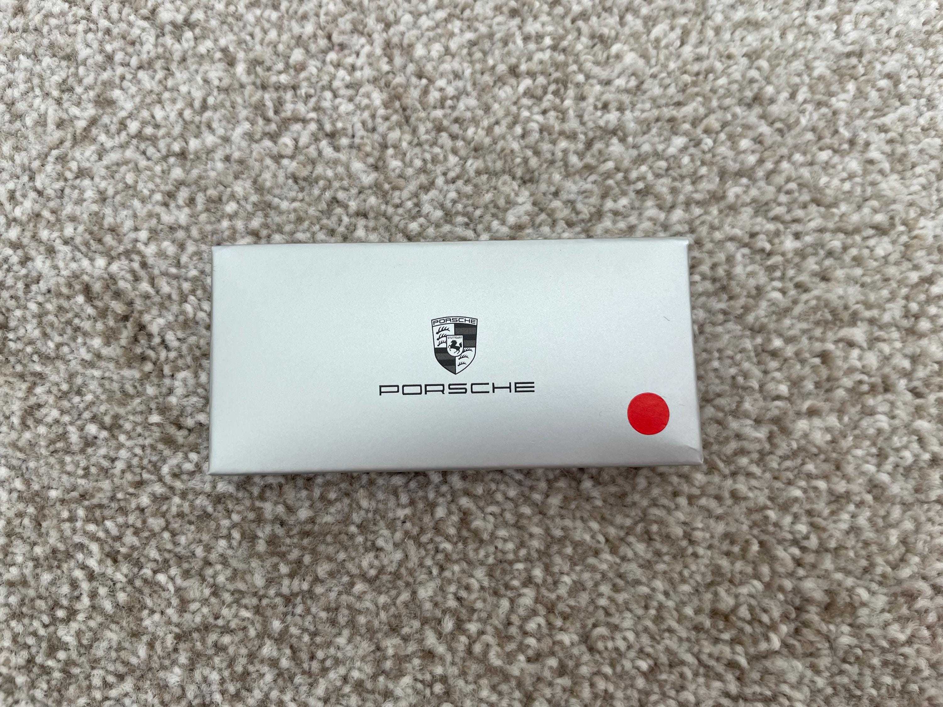 PORSCHE Original Leather Crest Key Ring Fob Chain, Red, WAP0500920E - Etsy