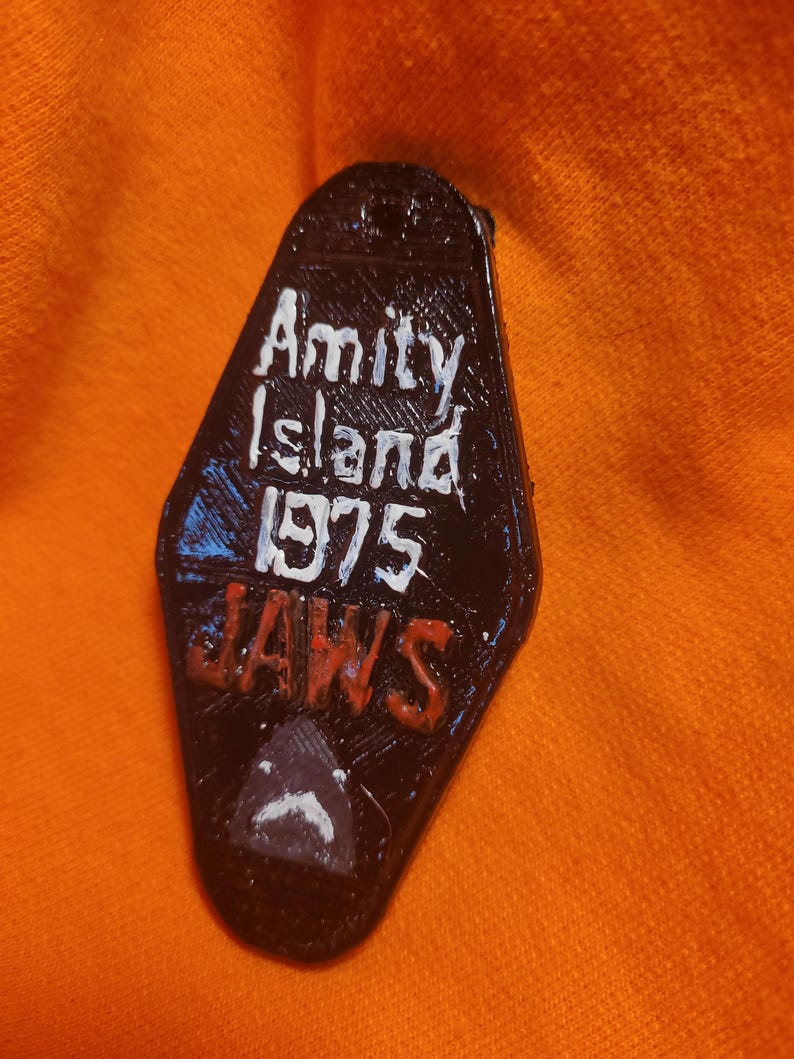 3D Printed/handpainted Jaws Keychain - Etsy