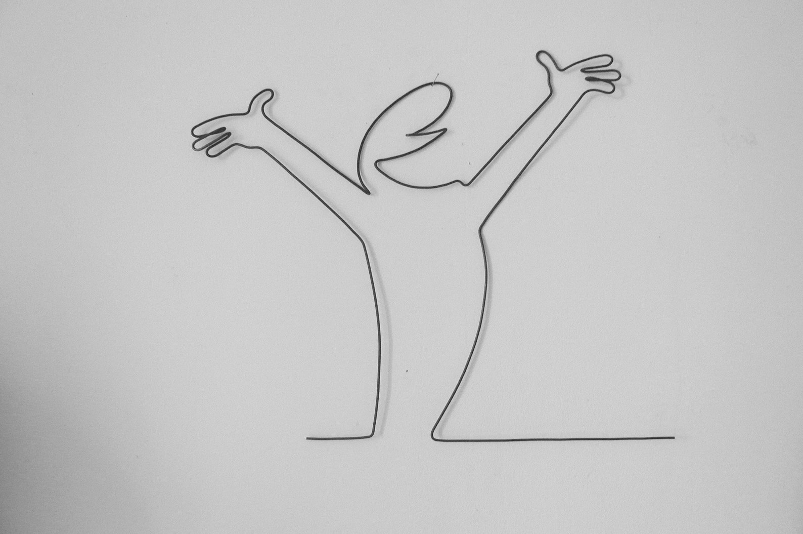 Wire Art the Line Wall Decoration Wall Phrase Sculpture - Etsy