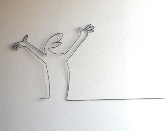 Wire Art the Line Wall Decoration Wall Phrase Sculpture - Etsy