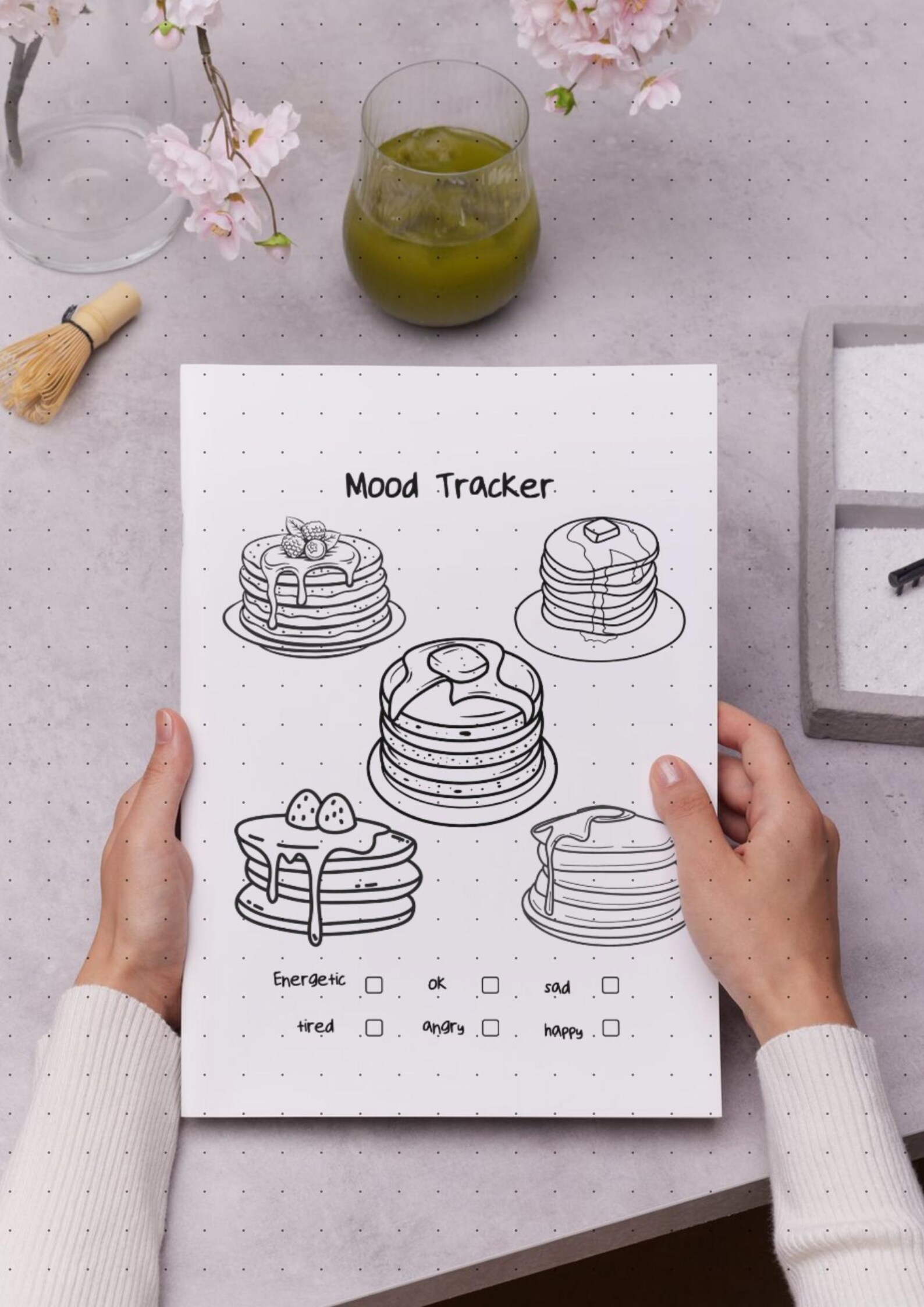 Pancake Mood Tracker PRINTABLE Journal Page Planner Page Feelings ...