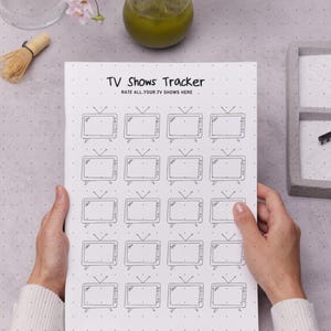 Shows Watched Tracker PRINTABLE Journal Page Planner Page TV Tracker ...