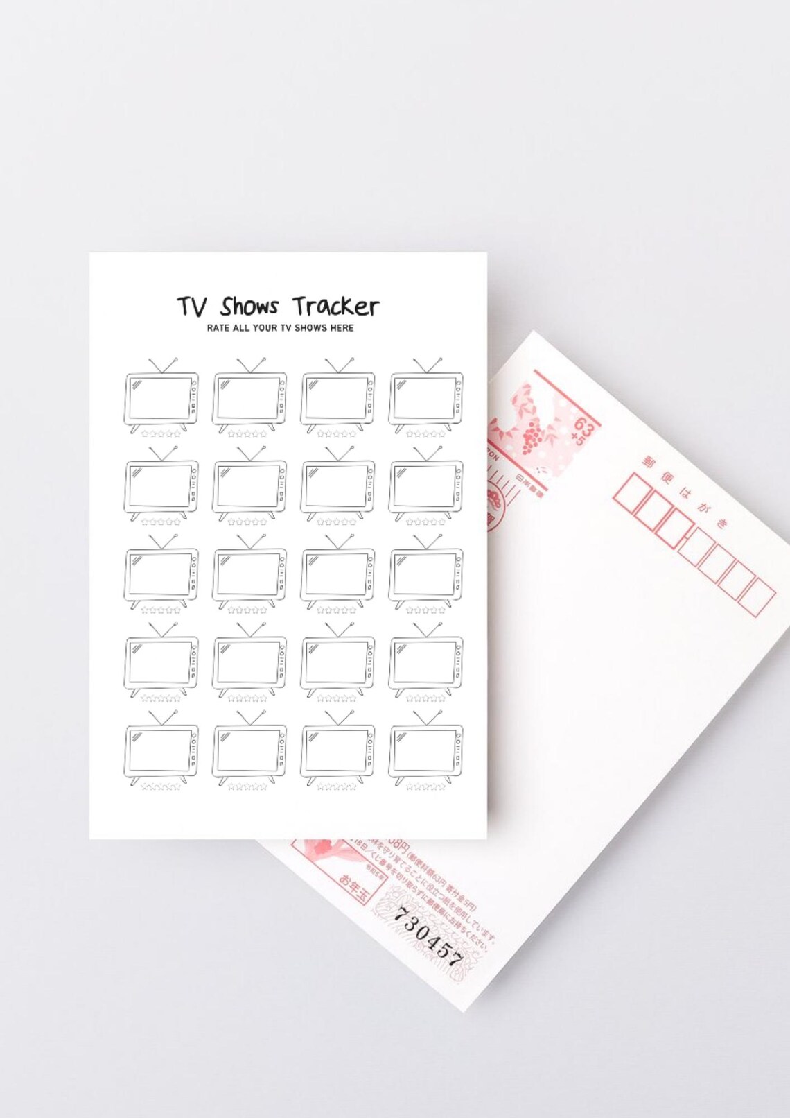 Shows Watched Tracker PRINTABLE Journal Page Planner Page TV Tracker ...