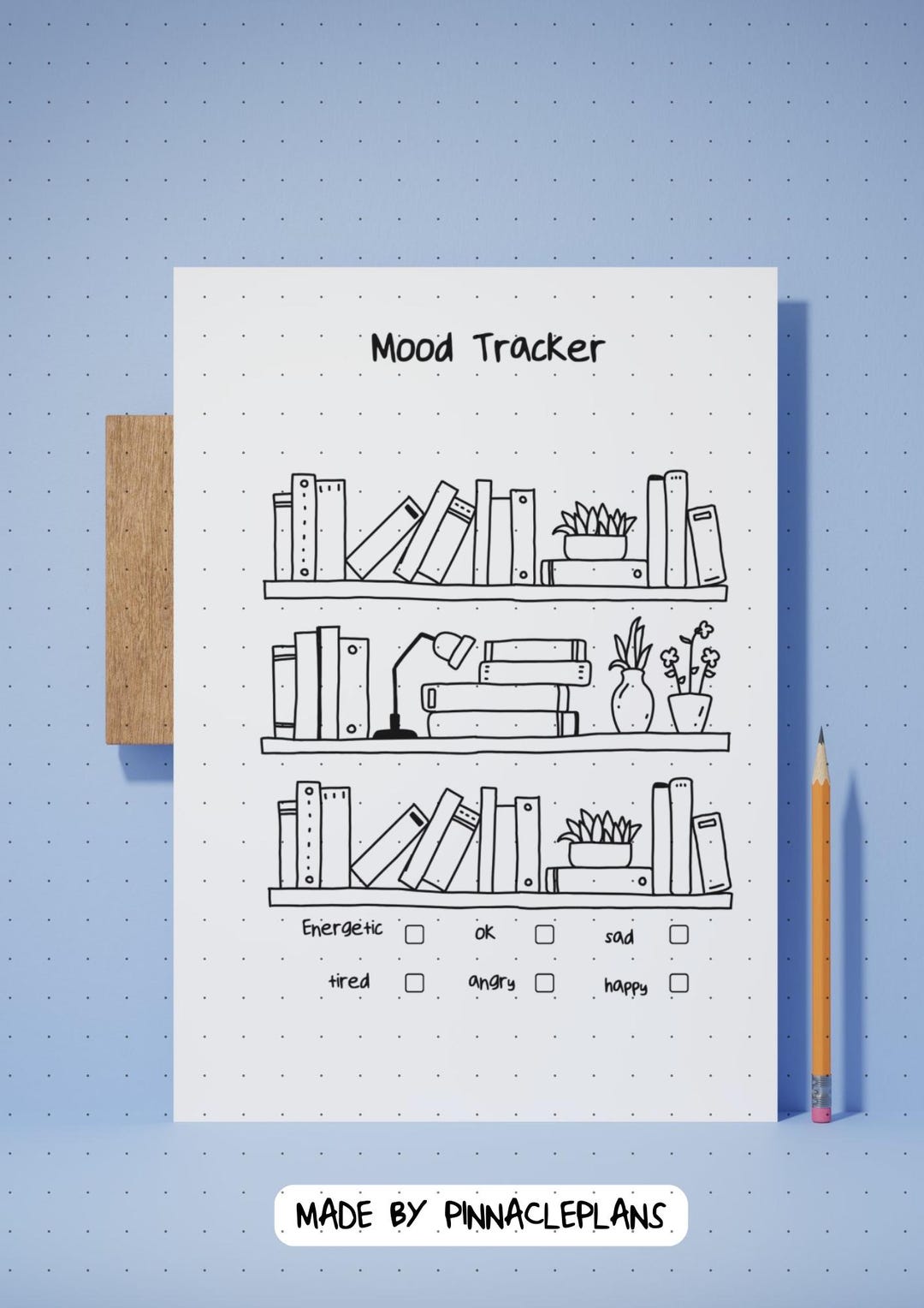 Bookshelf Reading Tracker PRINTABLE Journal Page Reading Log Book ...