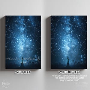 Personalized New York Star Map Night Sky, Custom Wedding Gift Canvas ...