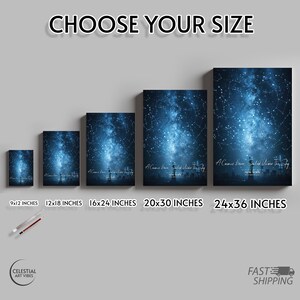 Personalized New York Star Map Night Sky, Custom Wedding Gift Canvas ...