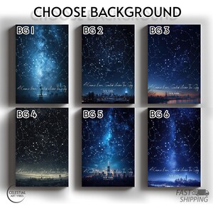 Personalized New York Star Map Night Sky, Custom Wedding Gift Canvas ...