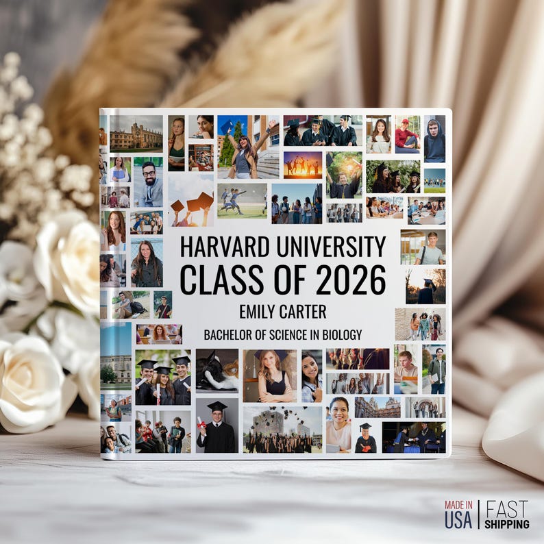 Custom Graduation Photo Album, Printed & Bound Senior Memory Book ...