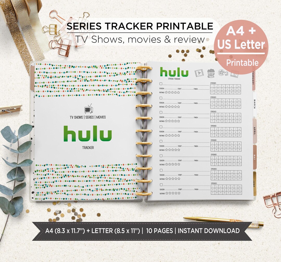 Prestige TV Planner Printable | Series Tracker | Premium TV Show ...