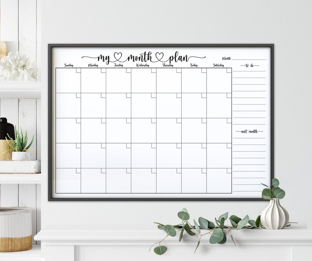 Monthly Calendar, Wall Hanging | Perpetual Calendar and a To-do List ...