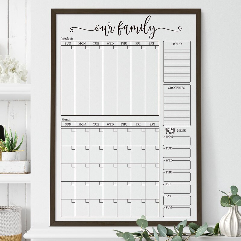 Large Wall Calendar - Etsy