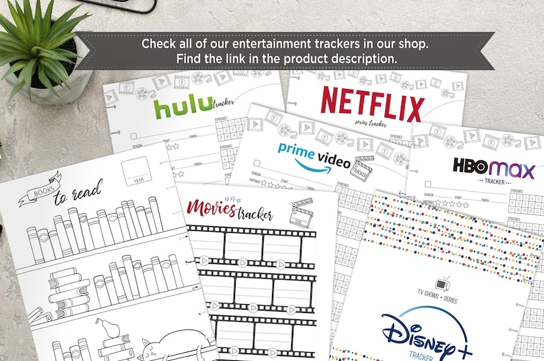 A5 Planner Inserts Series Tracker Template | TV Show Tracker & Movie ...