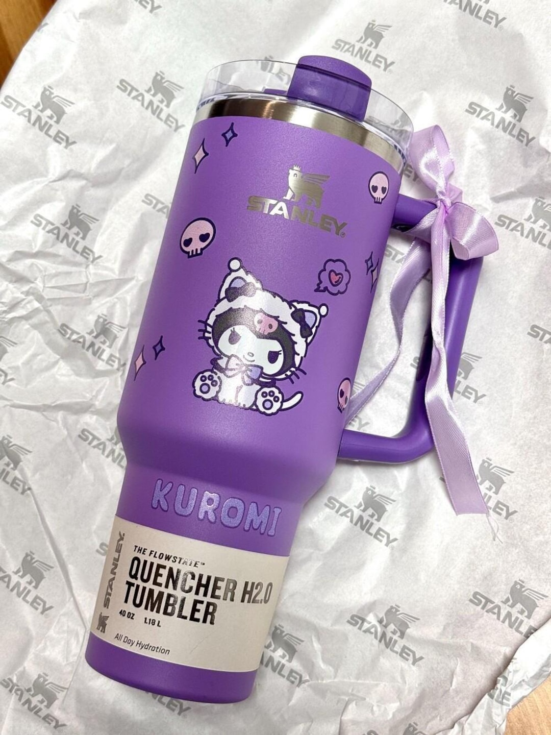 Stanley Cup 40 Oz Quencher Dark Purple in KUROMI Self Customized 3d ...