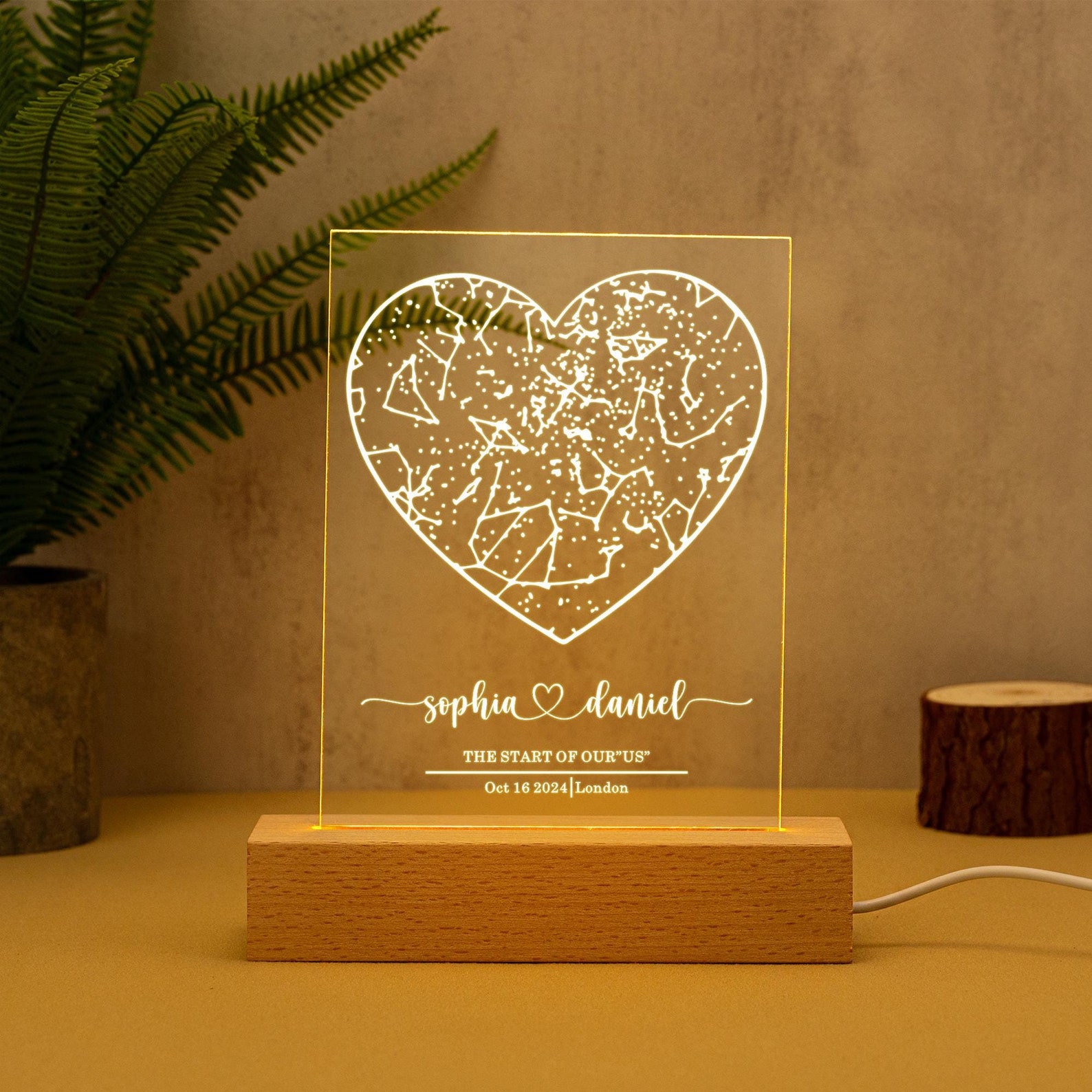 Custom Star Map by Date, Anniversary Gift, Personalized Constellation ...