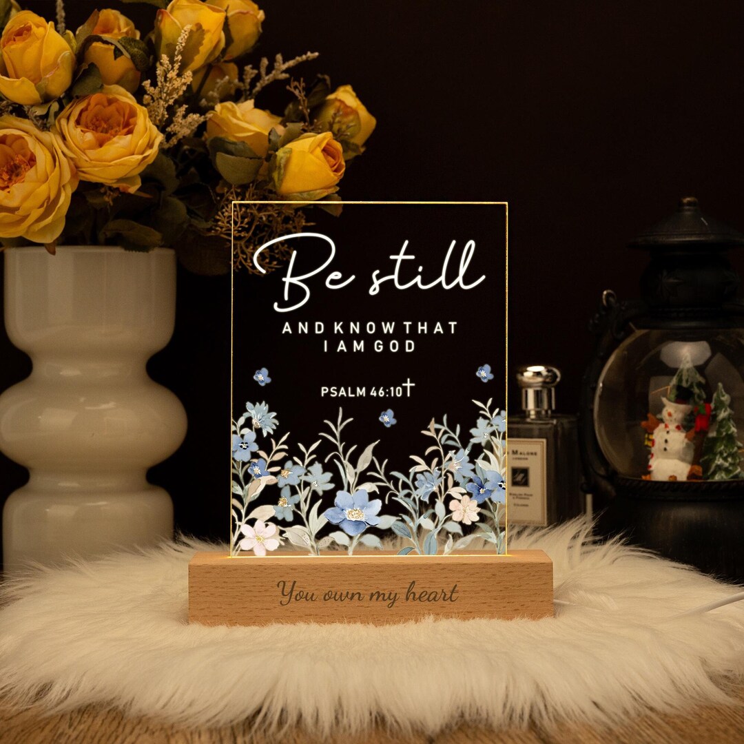 Personalized Bible Verse Light, Custom Favorite Bible Verse Gift ...