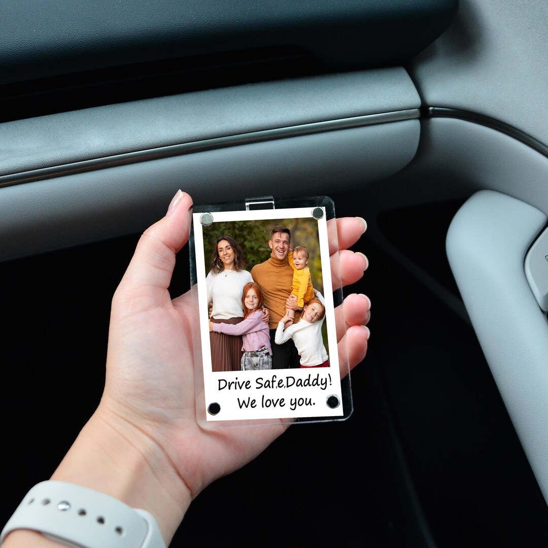 Personalized Photo Car Visor Clip,custom Drive Safe Sun Visor Picture ...