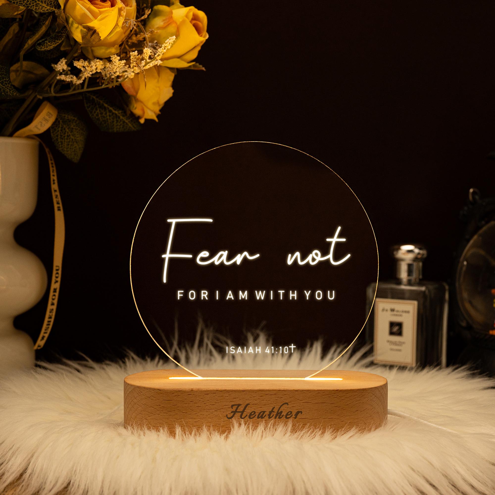 Personalized Bible Verse LED Light, Custom Favorite Bible Verse Gift ...