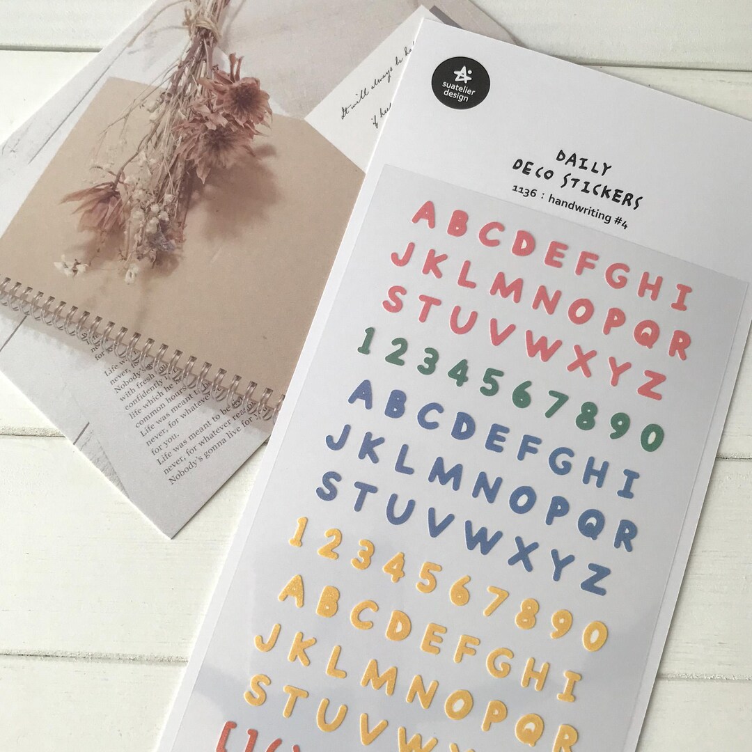 Suatelier Stickers Suatelier Alphabet Journaling Planner Stickers ...