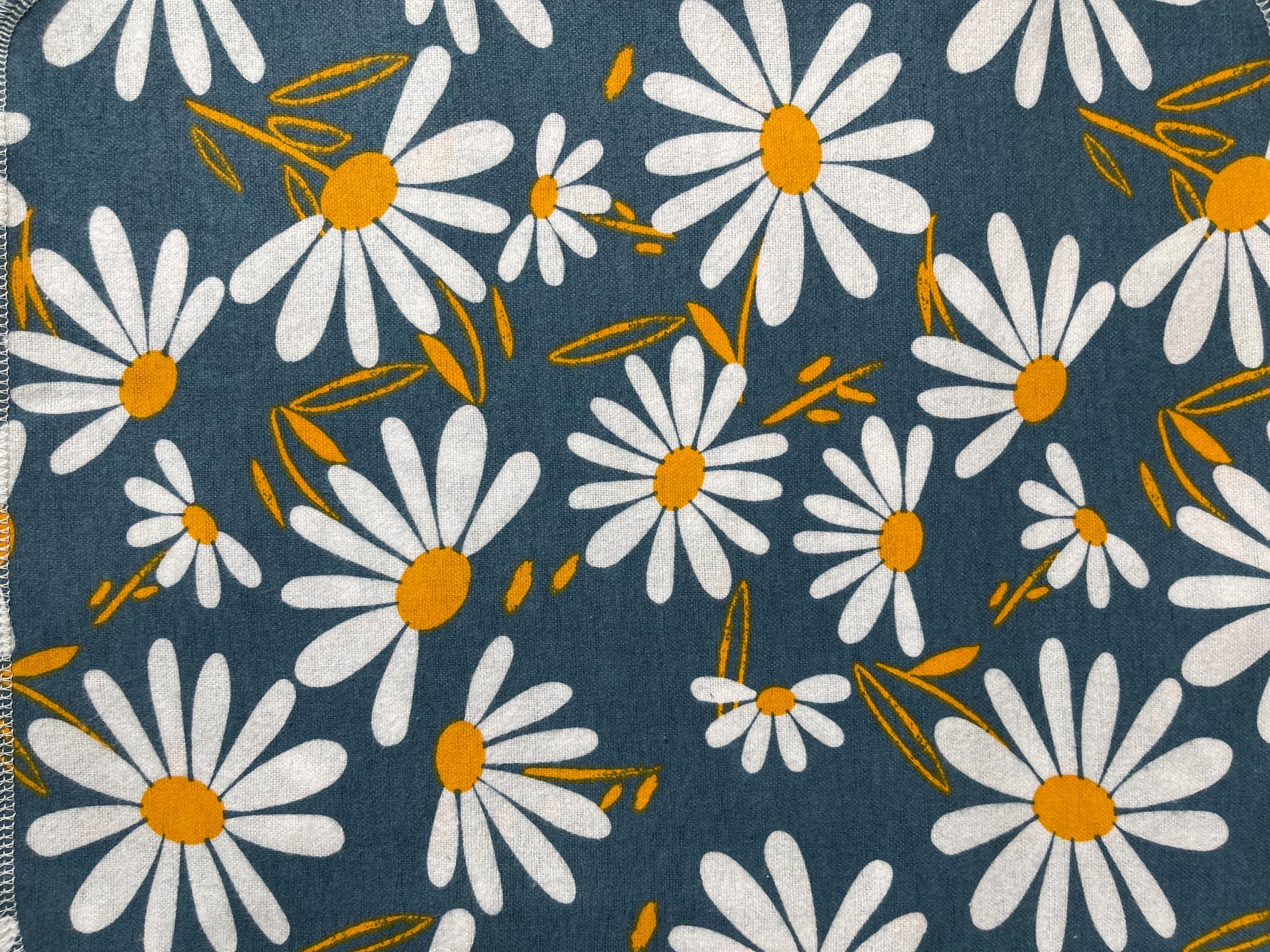 Daisy Set Reusable Paper Towels/spring Daisy/flower Print Paper Towels ...