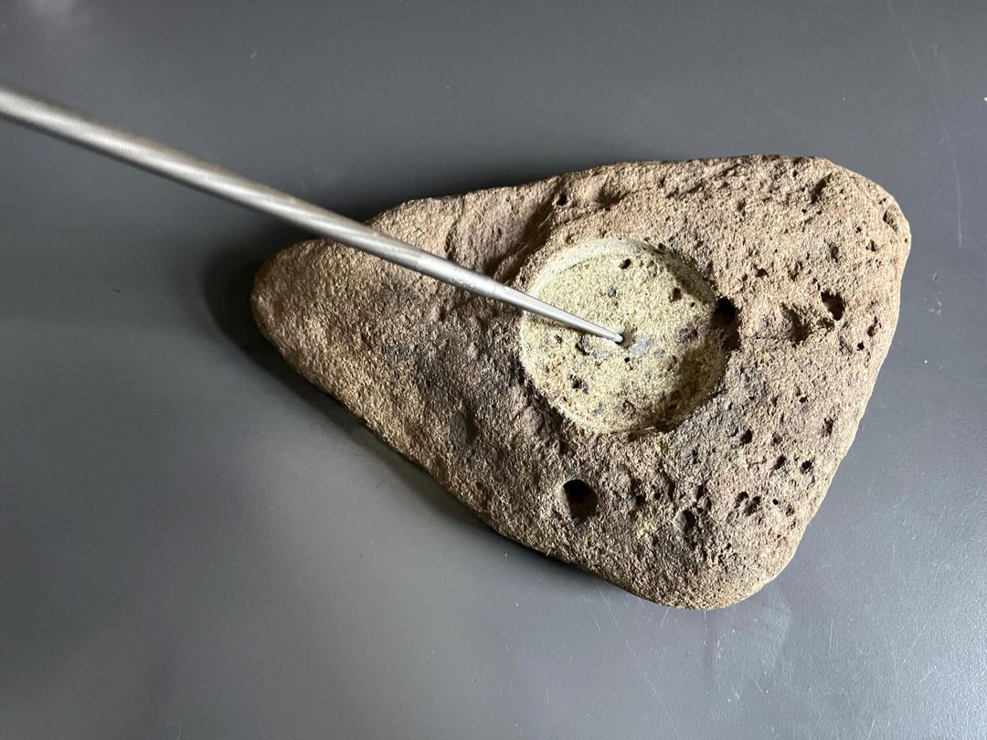 Spindle Bowl - Natural Stone - Supported Spindle Rock - - Etsy