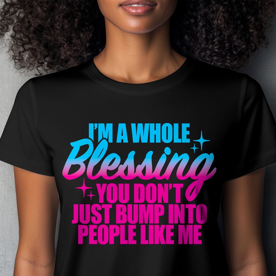 I'm A Whole Blessing PNG SVG EPS Dxf Jpg Melanin Simply Blessed ...