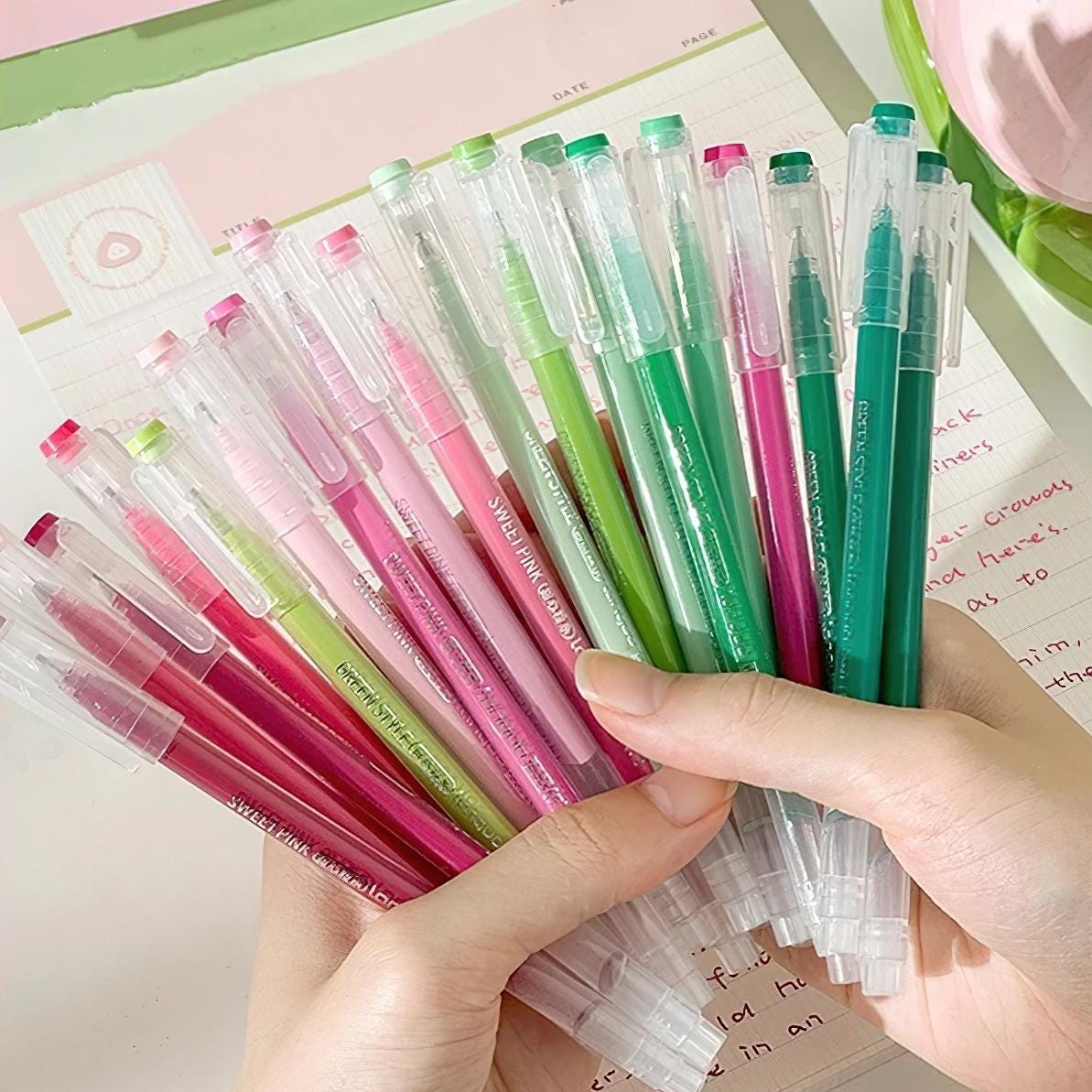 9 Pcs/lot Morandi Multi Color Pens Set || Gel Ink Vintage Marker Liner ...