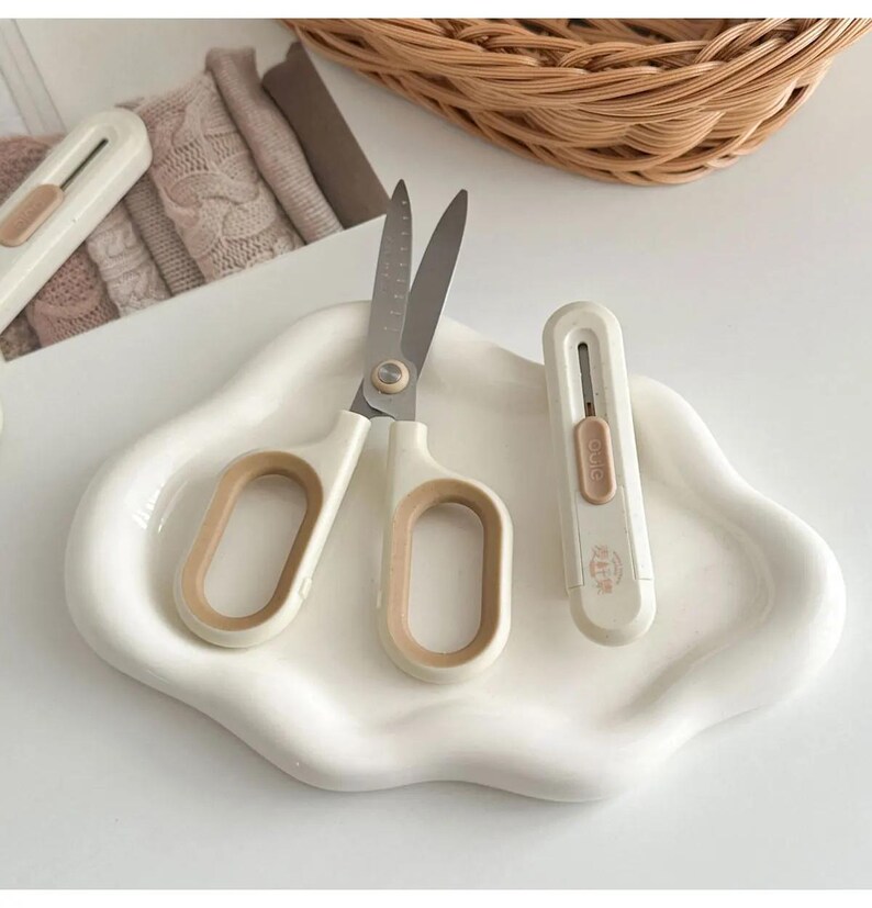 2-in-1 Scissors & Box Cutter | Portable Utility Tool With Hidden Blade ...