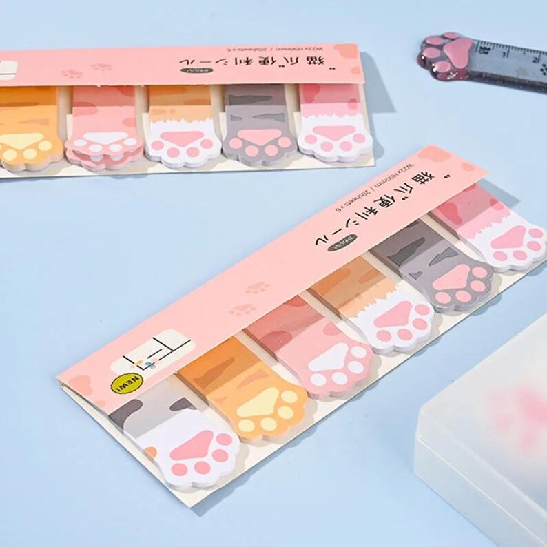 Cat Paw Stationery Set – 9 in 1 Kawaii School Supplies Kit | Pink or ...