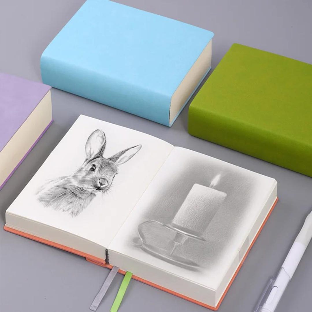 Ultra Thick Softcover Mini Sketchbook || 360sheets/720 Pages PU Leather ...