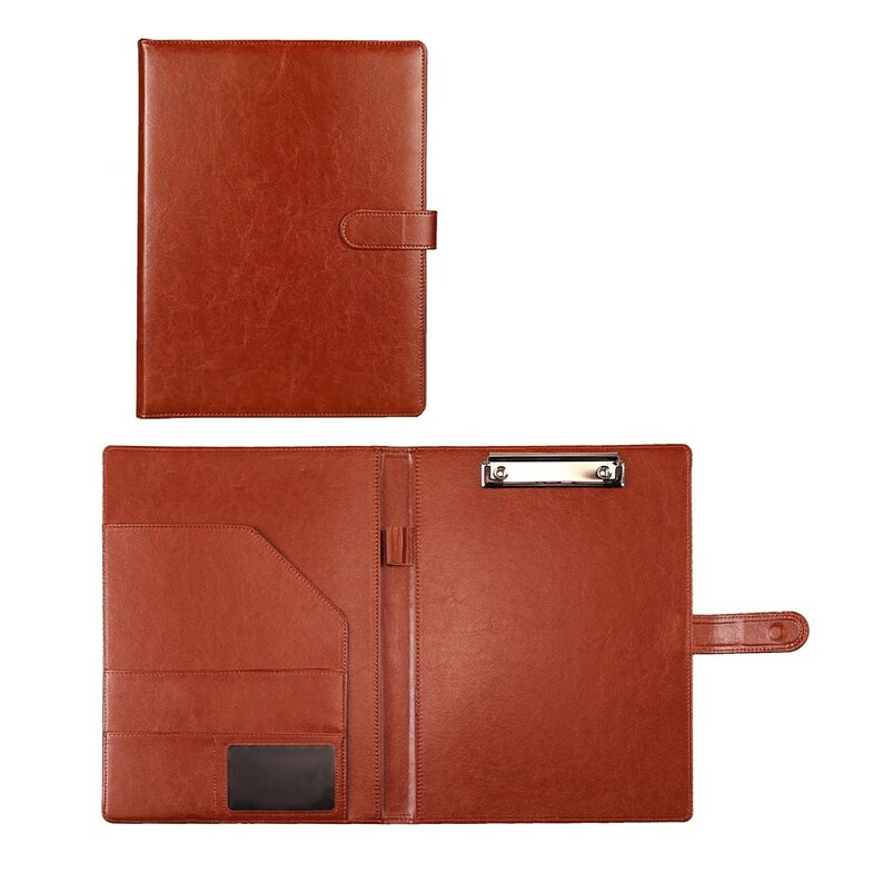 Professional Faux Leather Padfolio With Clipboard || A4 Portfolio ...
