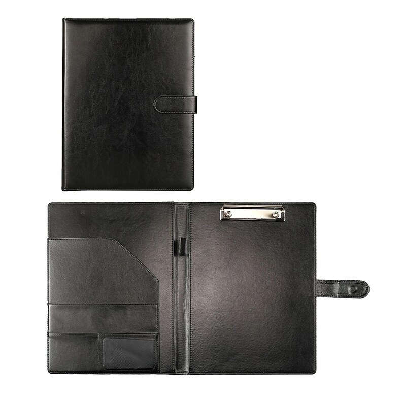 Professional Faux Leather Padfolio With Clipboard || A4 Portfolio ...