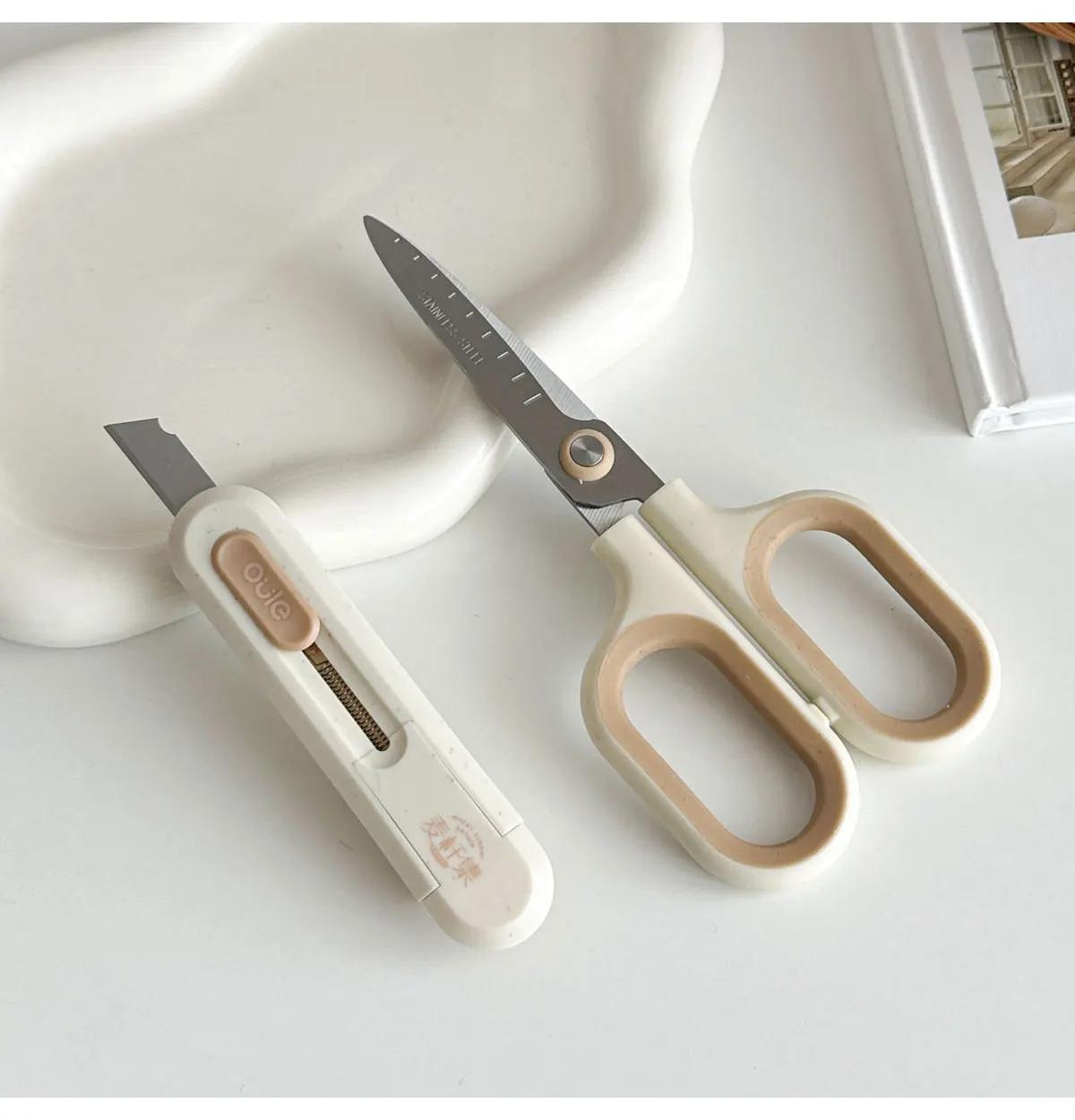 2-in-1 Scissors & Box Cutter | Portable Utility Tool With Hidden Blade ...
